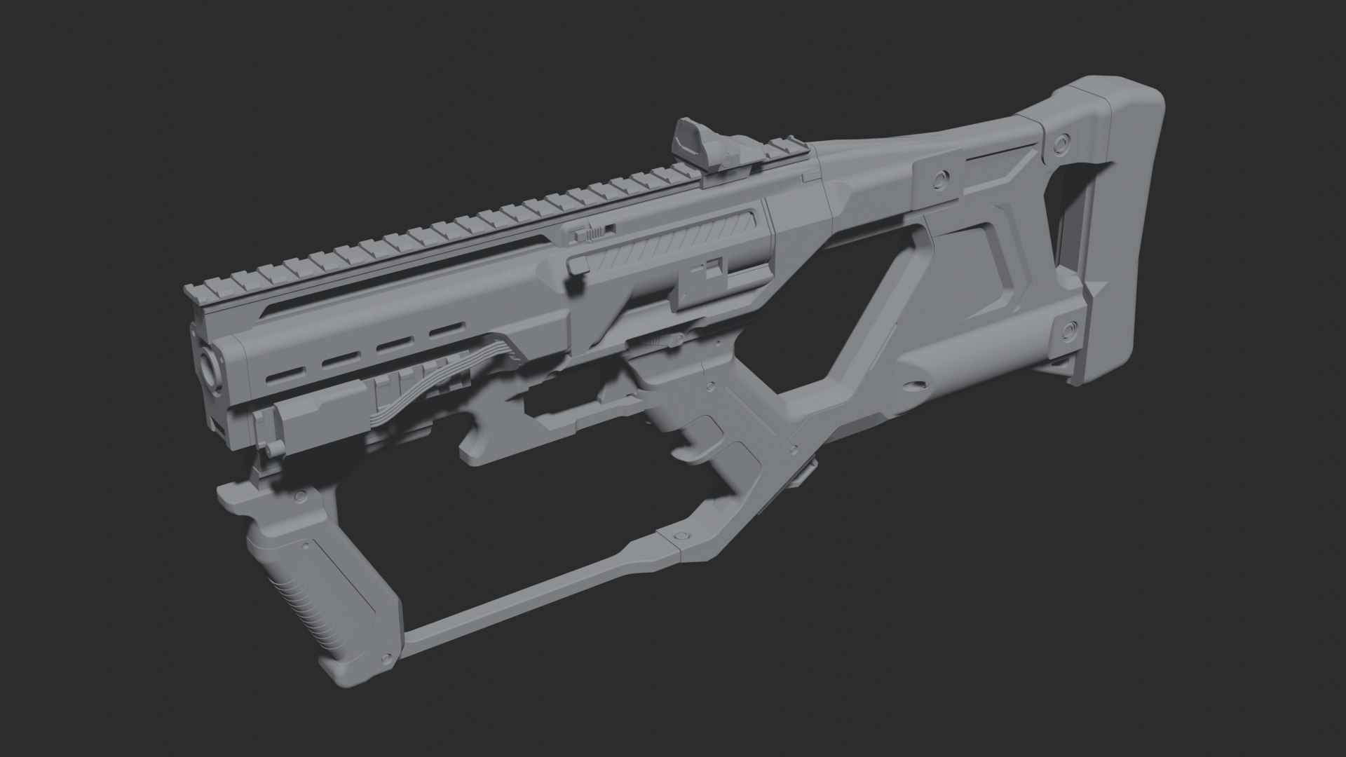 Concept Sci Fi Weapon 3D Model - TurboSquid 1730504