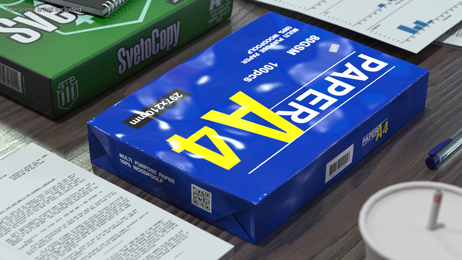 3D Model White A4 Copier Paper Pack - TurboSquid 1783943