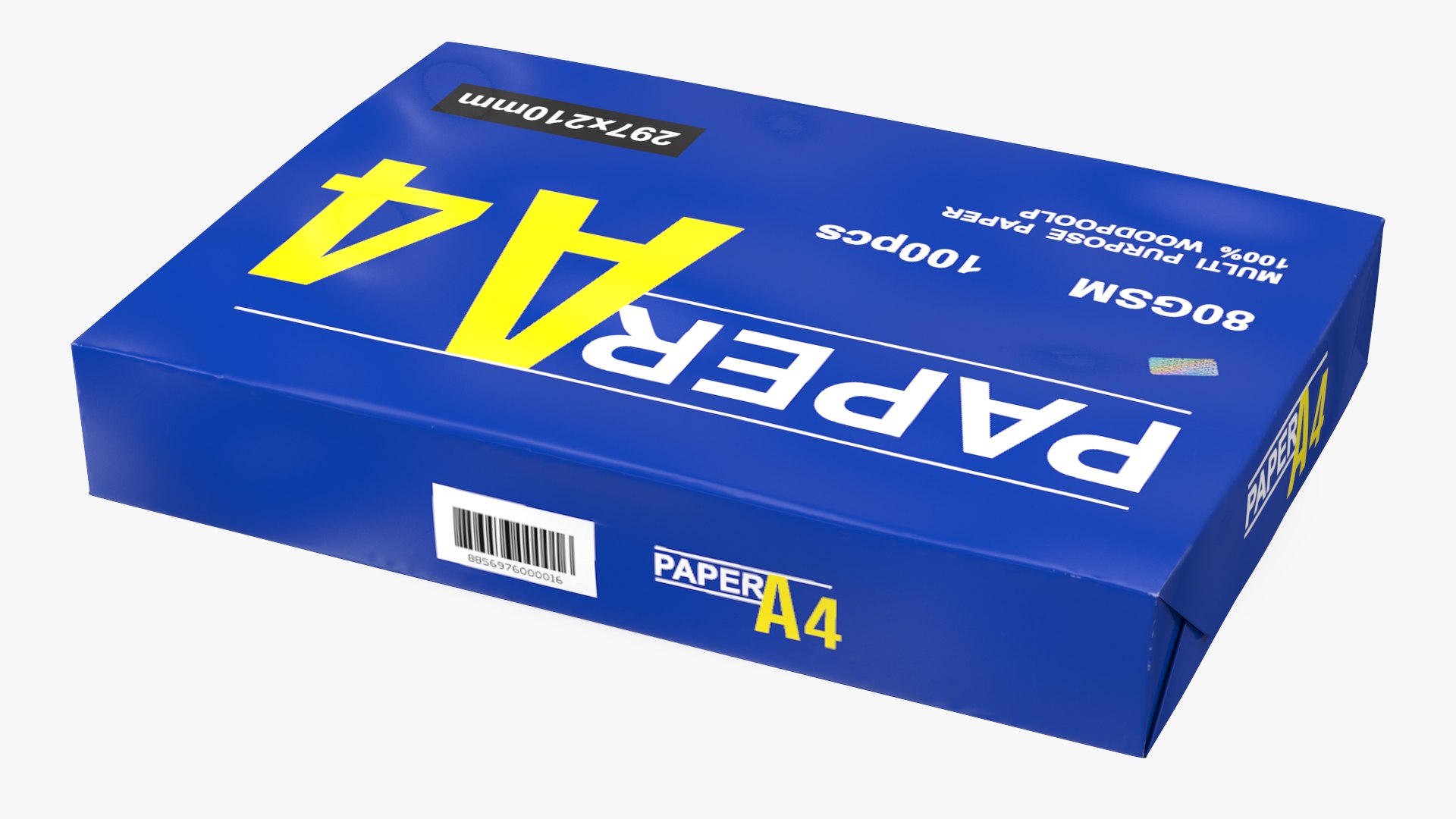 3D Model White A4 Copier Paper Pack - TurboSquid 1783943