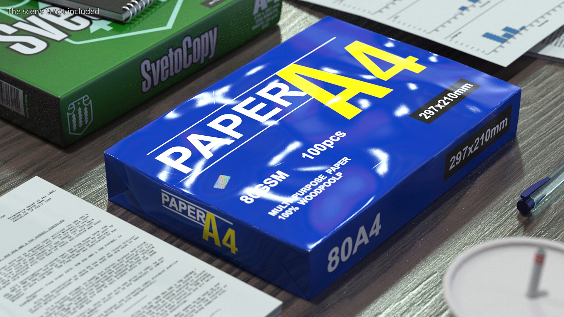 3D Model White A4 Copier Paper Pack - TurboSquid 1783943