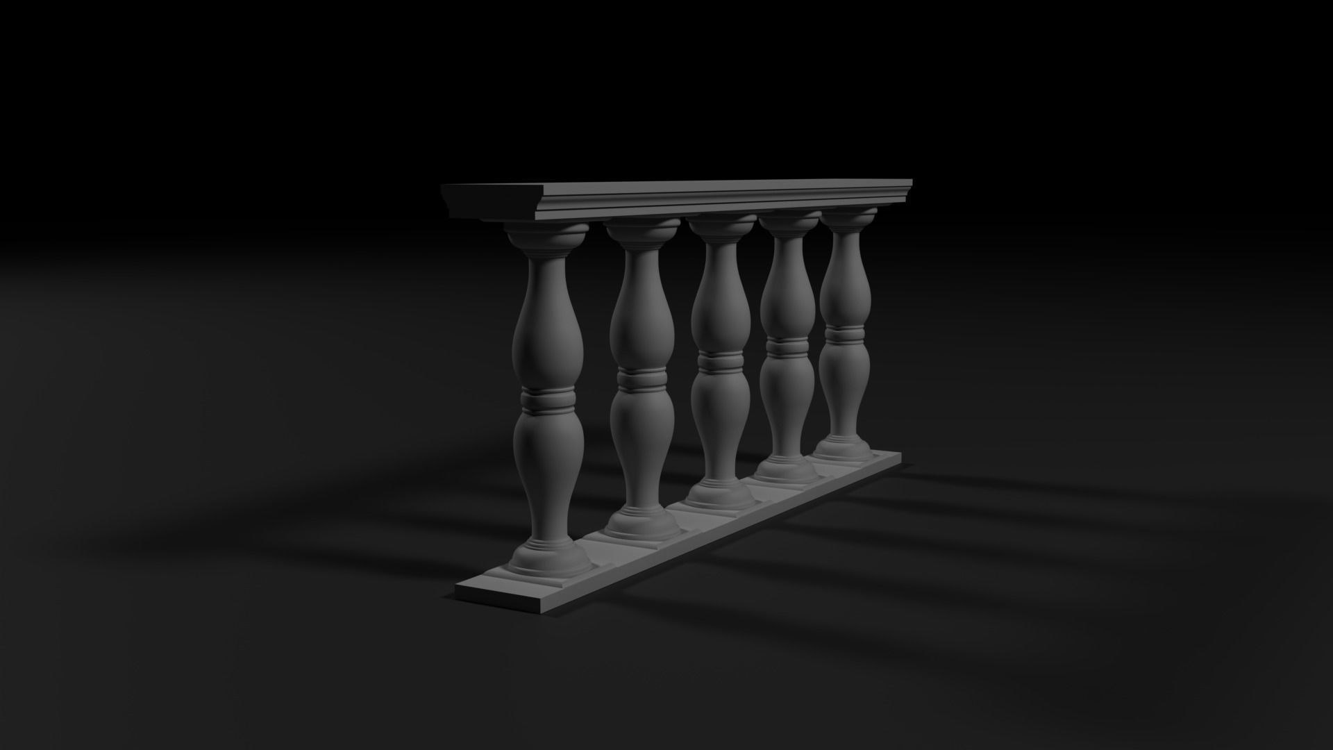 Balustrade 3D model - TurboSquid 2086959