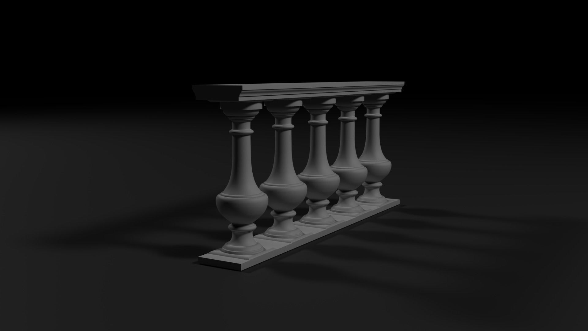Balustrade 3D model - TurboSquid 2086959