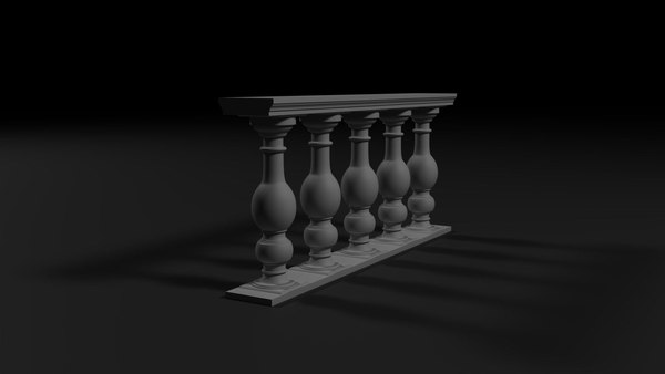Balustrade 3D Models for Download | TurboSquid