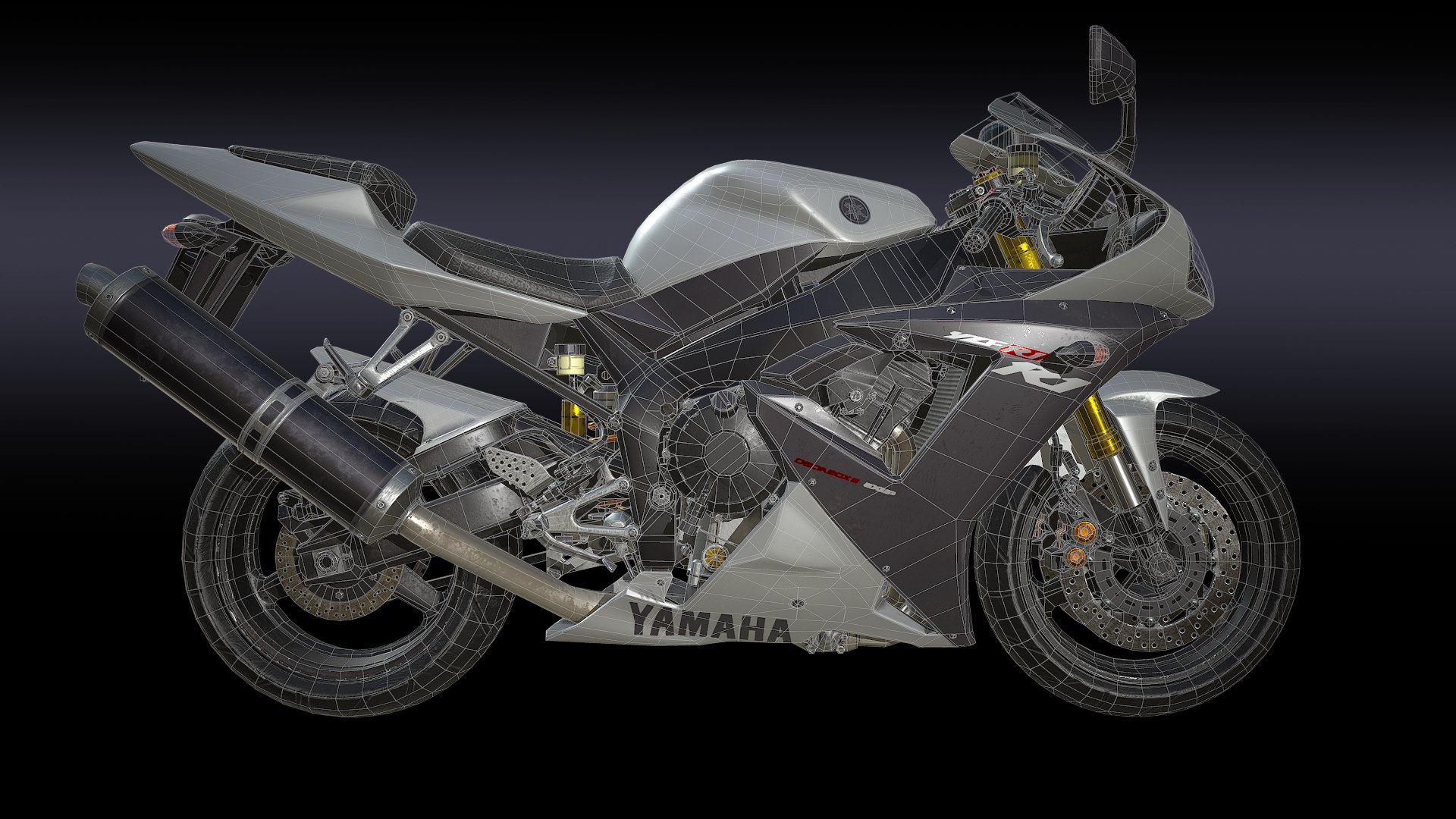 3D Model Low-poly Yamaha Yzf-r1 - TurboSquid 1206708