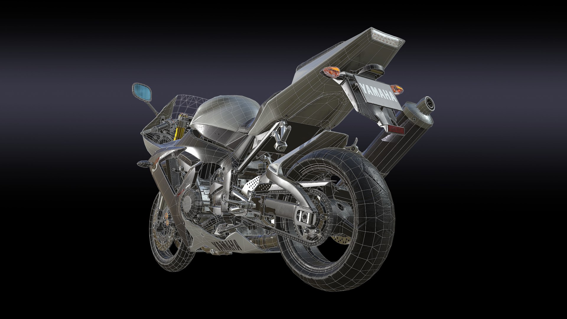 3D Model Low-poly Yamaha Yzf-r1 - TurboSquid 1206708