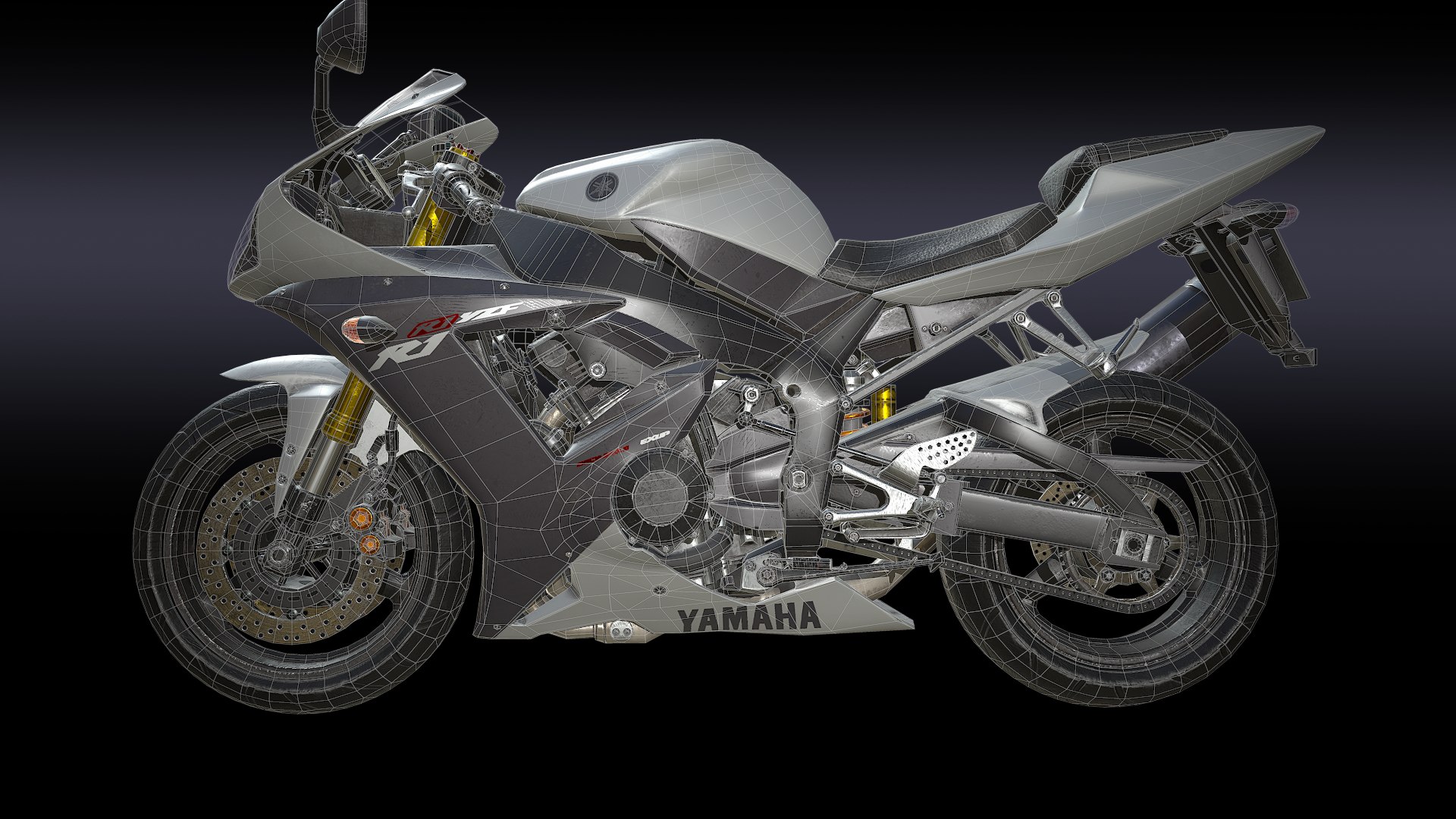 3D Model Low-poly Yamaha Yzf-r1 - TurboSquid 1206708