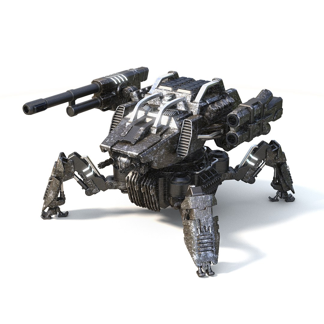 Military Robots Set 4in1 3D Model - TurboSquid 1243361