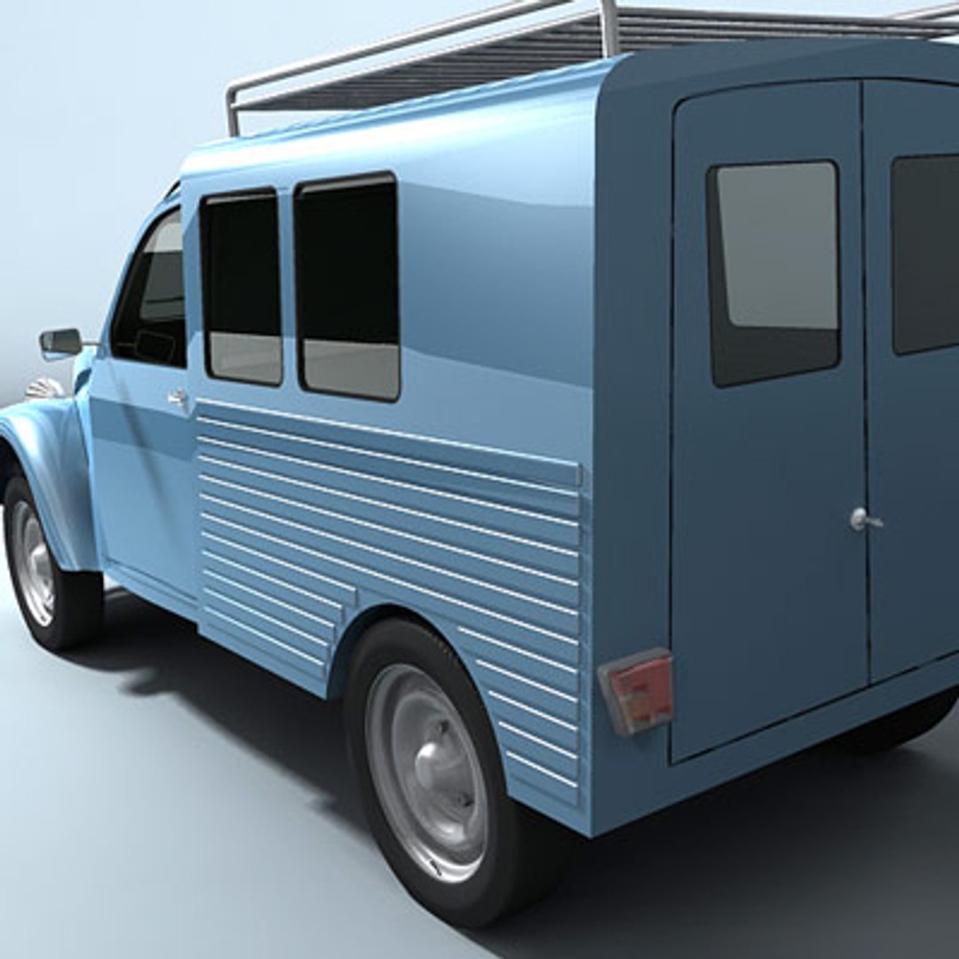 3d Model Of Classic Van Minivan