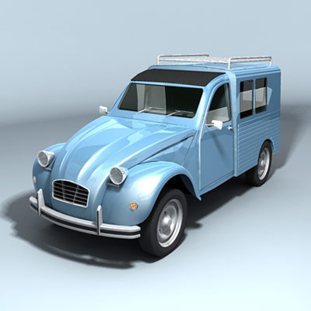 3d Model Of Classic Van Minivan