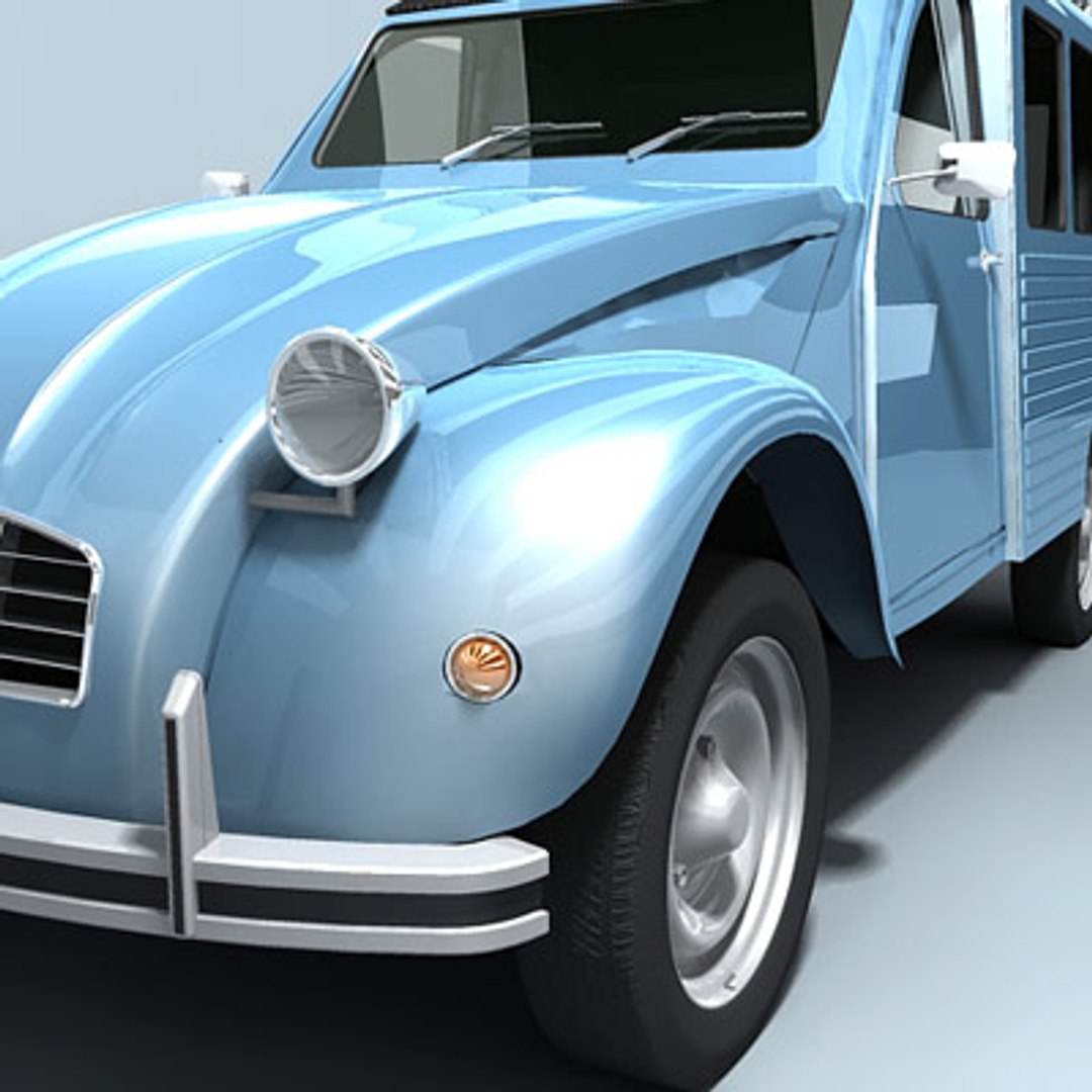 3d Model Of Classic Van Minivan