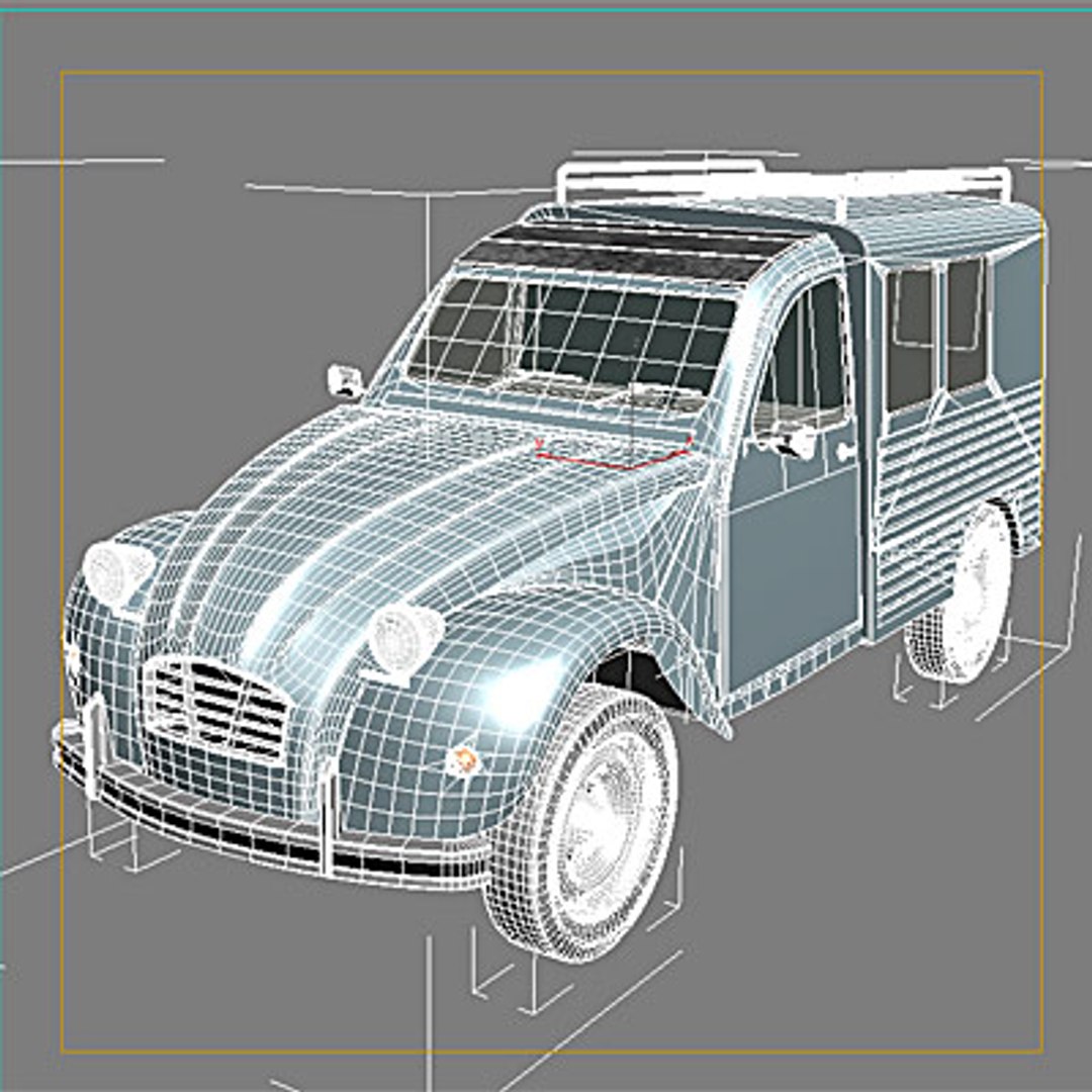 3d Model Of Classic Van Minivan