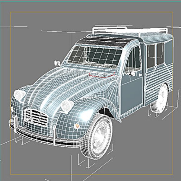 3d model of classic van minivan