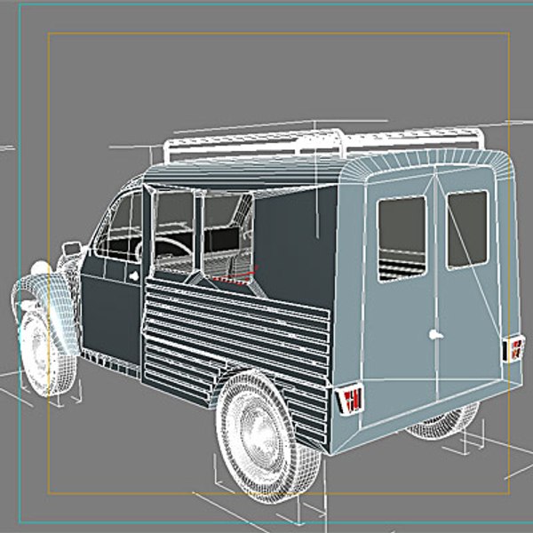 3d model of classic van minivan
