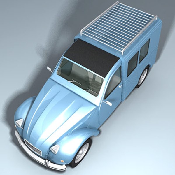 3d model of classic van minivan