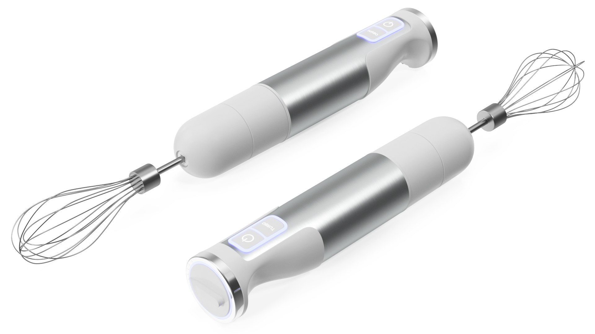 3D Handheld Immersion Blender with Egg Whisk model - TurboSquid 2163500