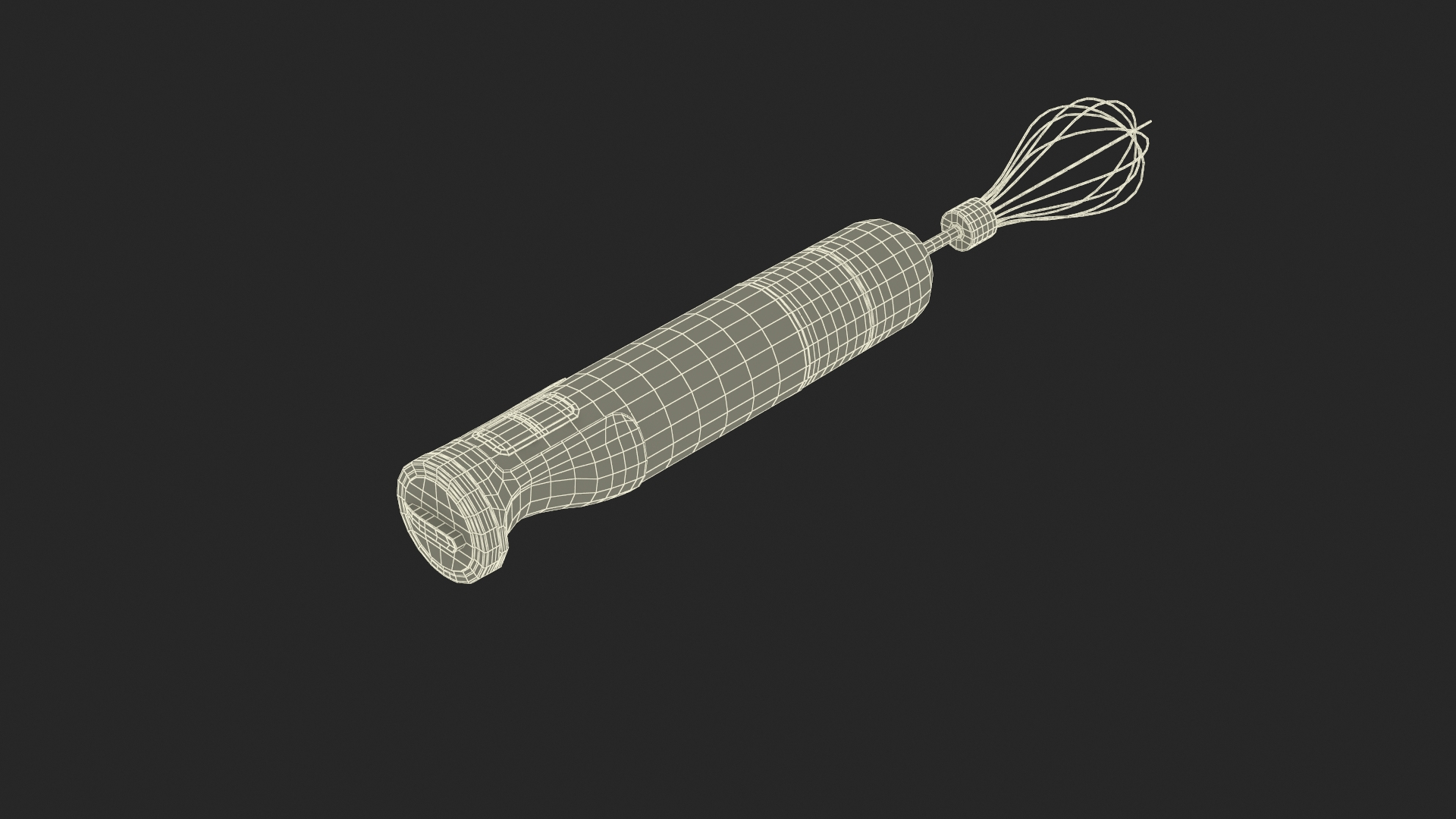 3D Handheld Immersion Blender with Egg Whisk model - TurboSquid 2163500