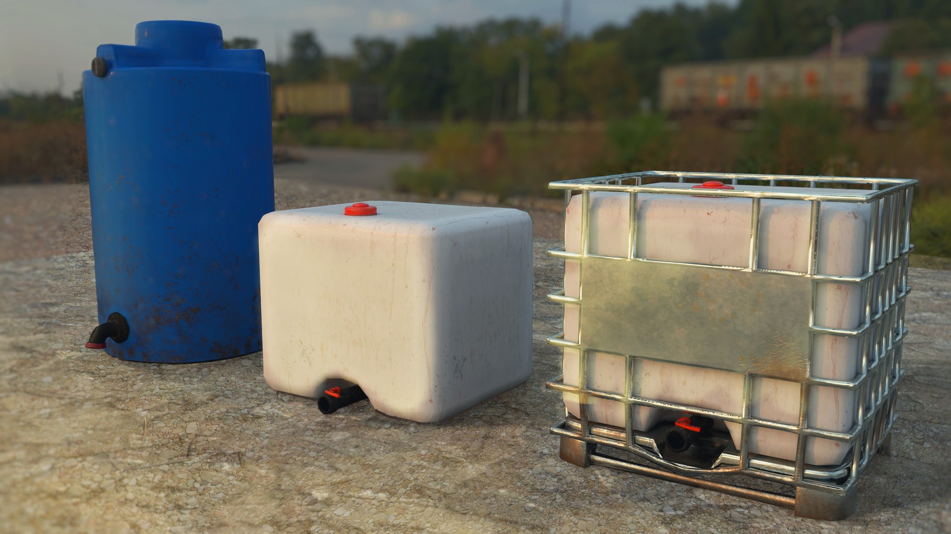 Exterior City Prop Collection - FPS Cover Props 3D - TurboSquid 2066180