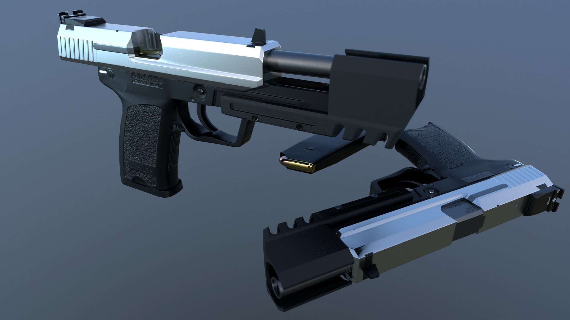 3D H K Usp Match - TurboSquid 1299342