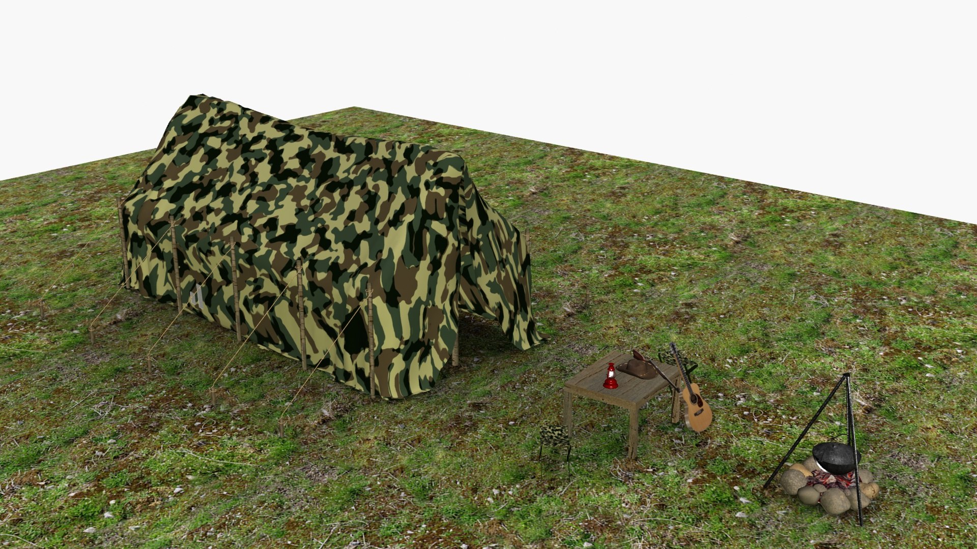 3D Camping Scene - TurboSquid 1748448