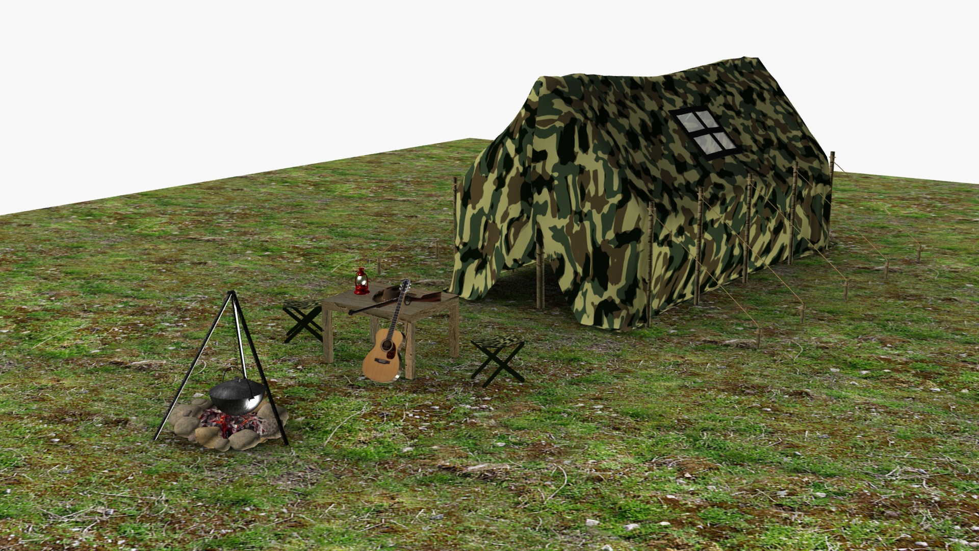 3D Camping Scene - TurboSquid 1748448