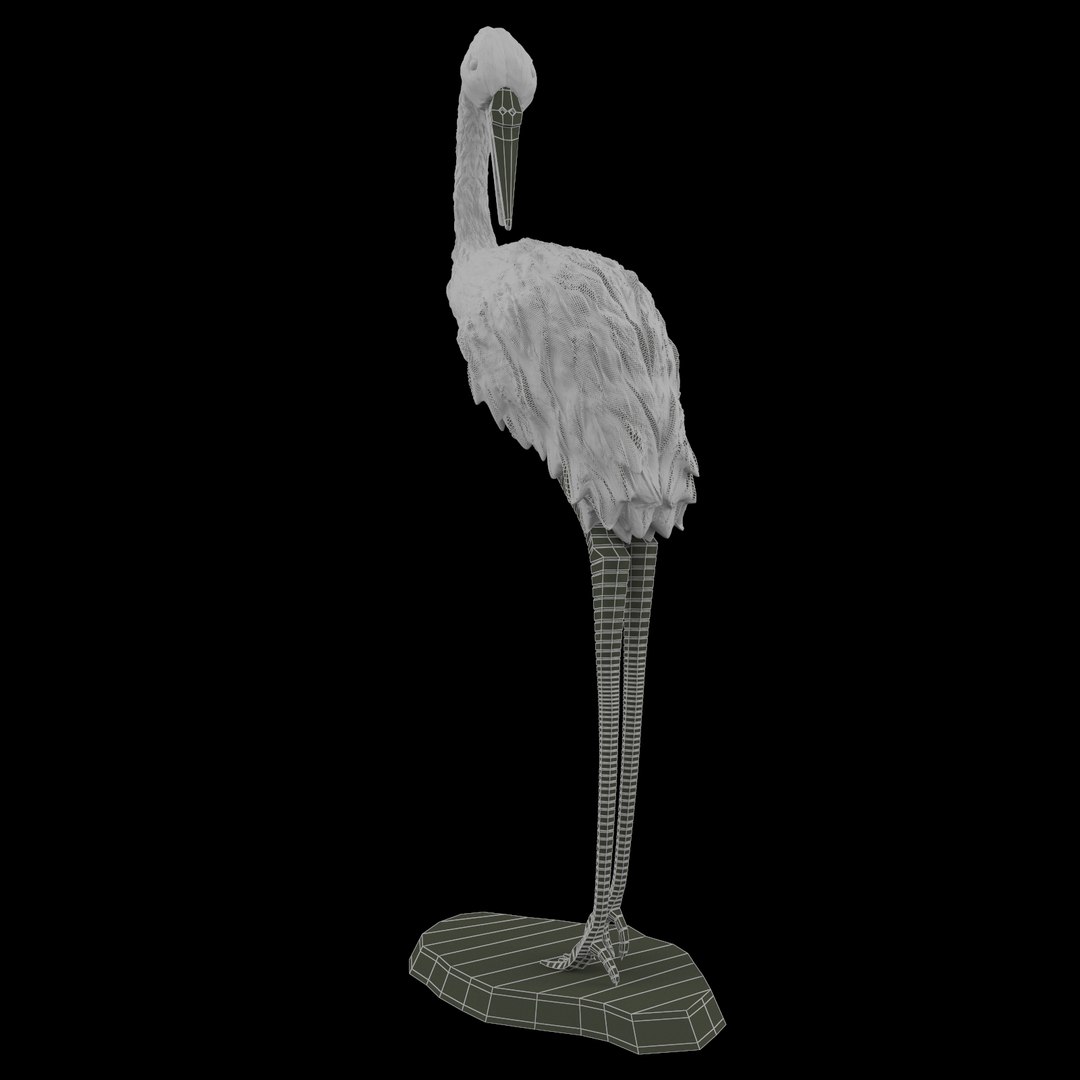 3d Model Stork Figurine