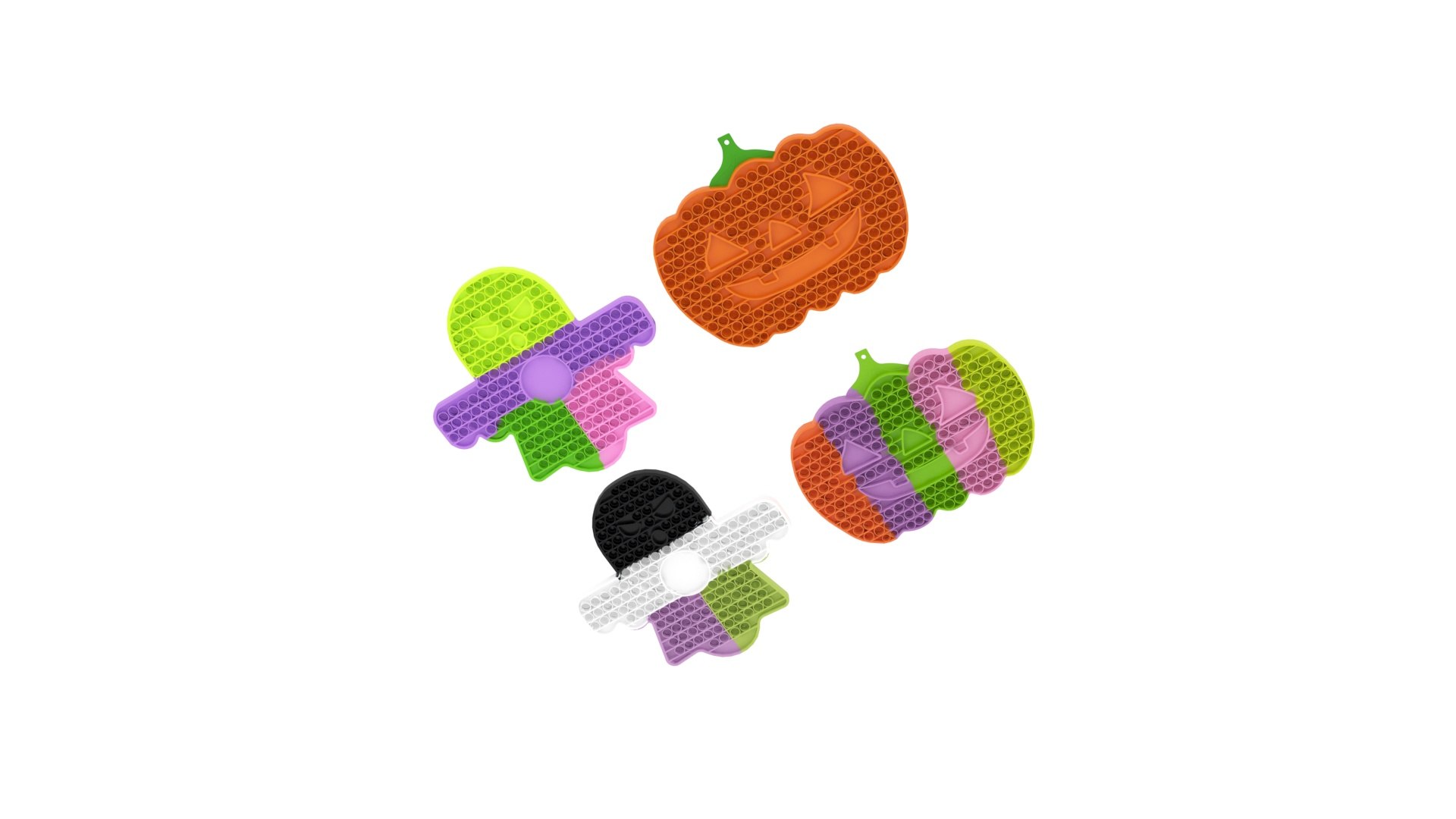 3D Halloween Board Game Pop It Fidget Toys Set - TurboSquid 1803545
