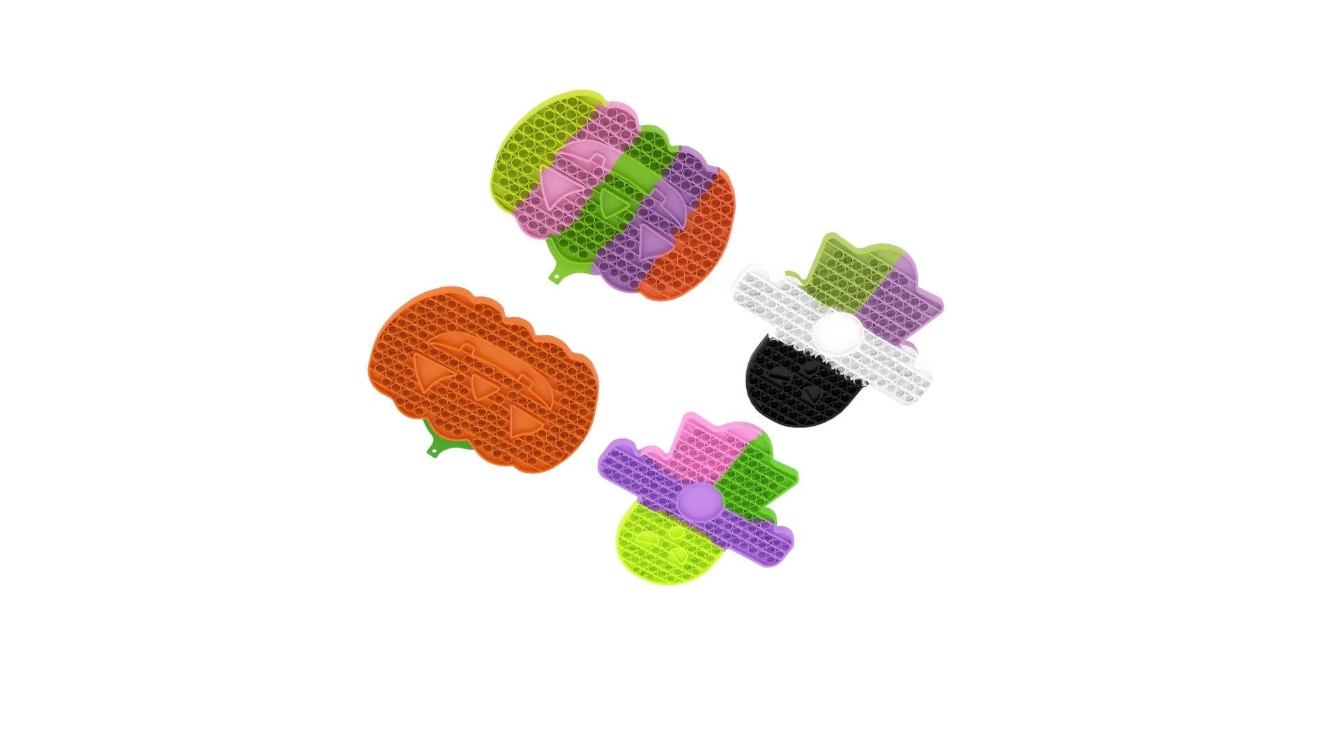 3D Halloween Board Game Pop It Fidget Toys Set - TurboSquid 1803545