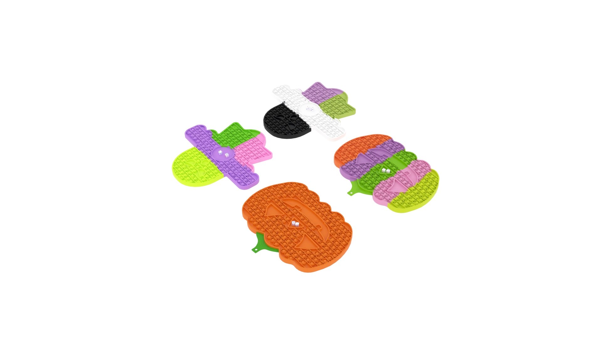 3D Halloween Board Game Pop It Fidget Toys Set - TurboSquid 1803545