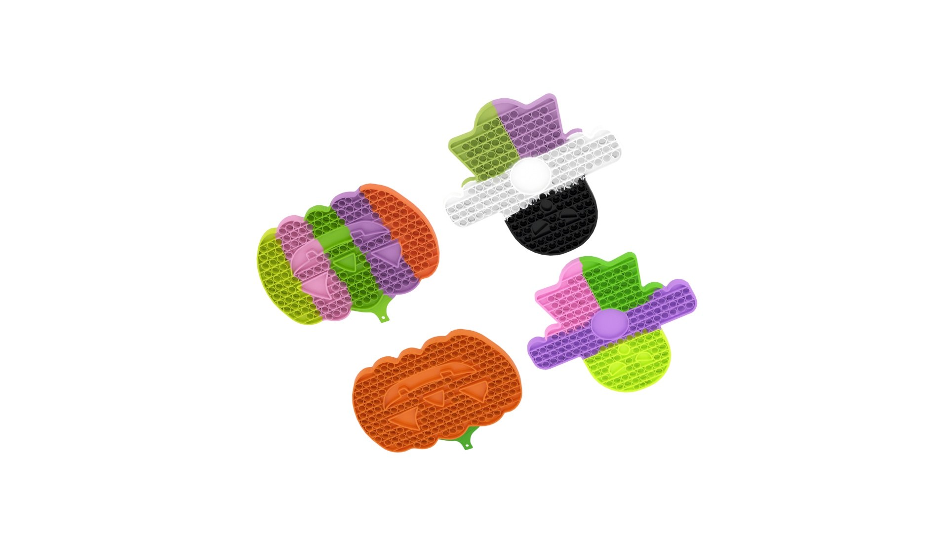 3D Halloween Board Game Pop It Fidget Toys Set - TurboSquid 1803545