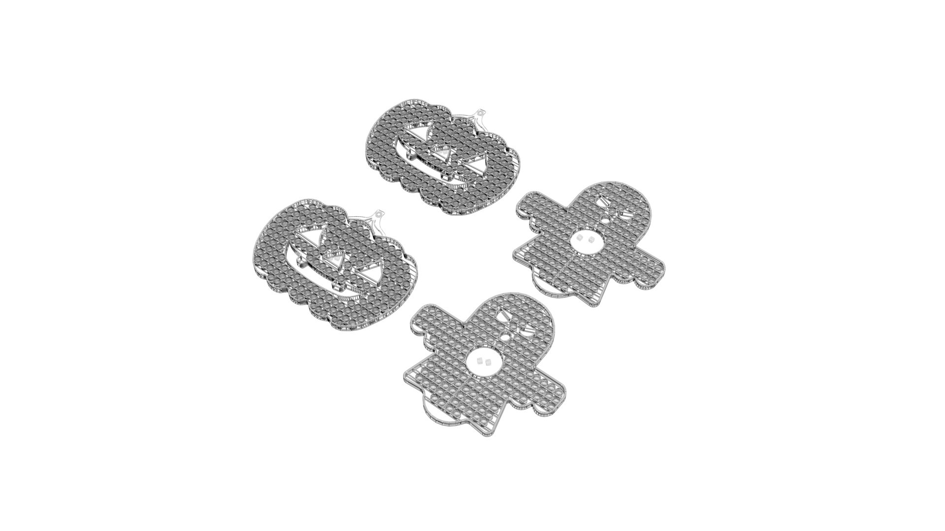 3D Halloween Board Game Pop It Fidget Toys Set - TurboSquid 1803545
