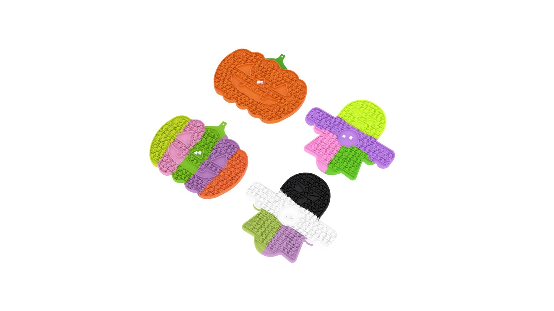 3D Halloween Board Game Pop It Fidget Toys Set - TurboSquid 1803545