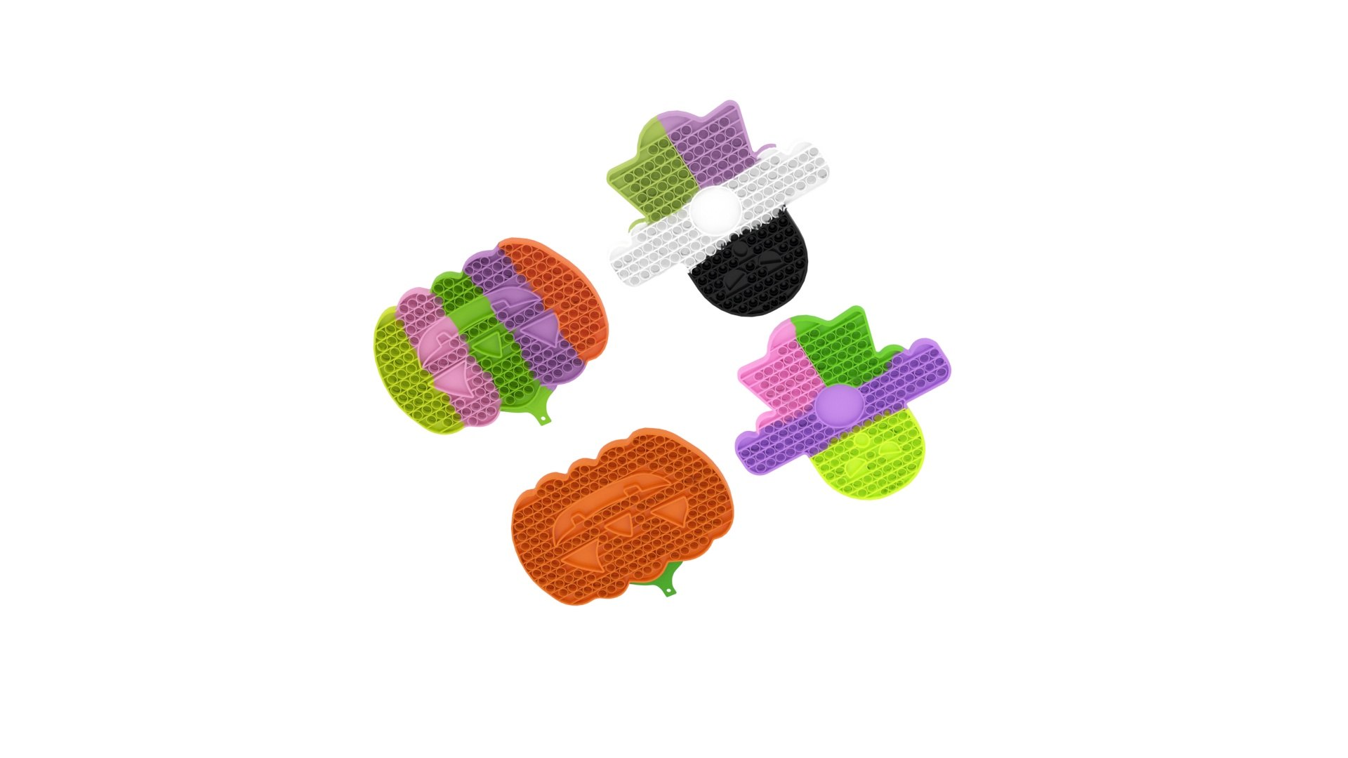 3D Halloween Board Game Pop It Fidget Toys Set - TurboSquid 1803545