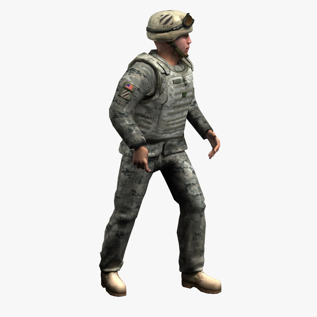 3d Army Soldier Model