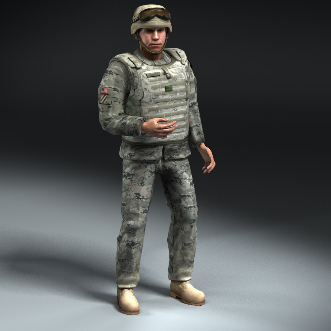 3d Army Soldier Model