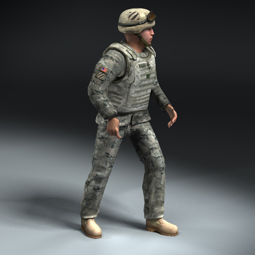 3d Army Soldier Model