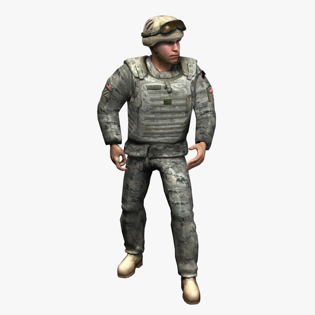 3d Army Soldier Model