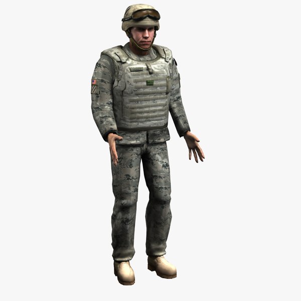 3d army soldier model