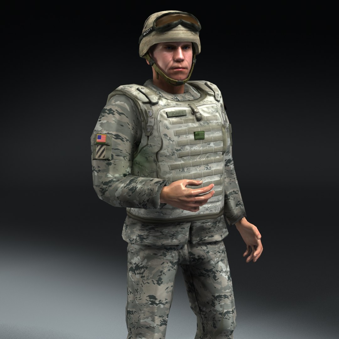 3d Army Soldier Model