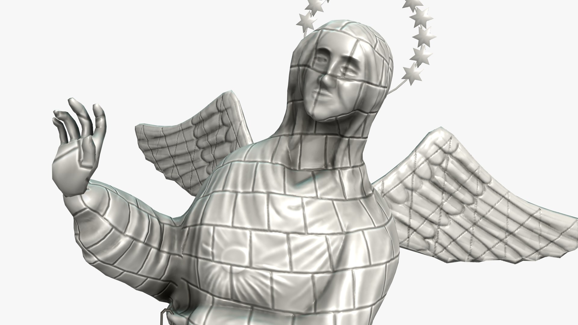 3D Virgen Panecillo Model - TurboSquid 2152922