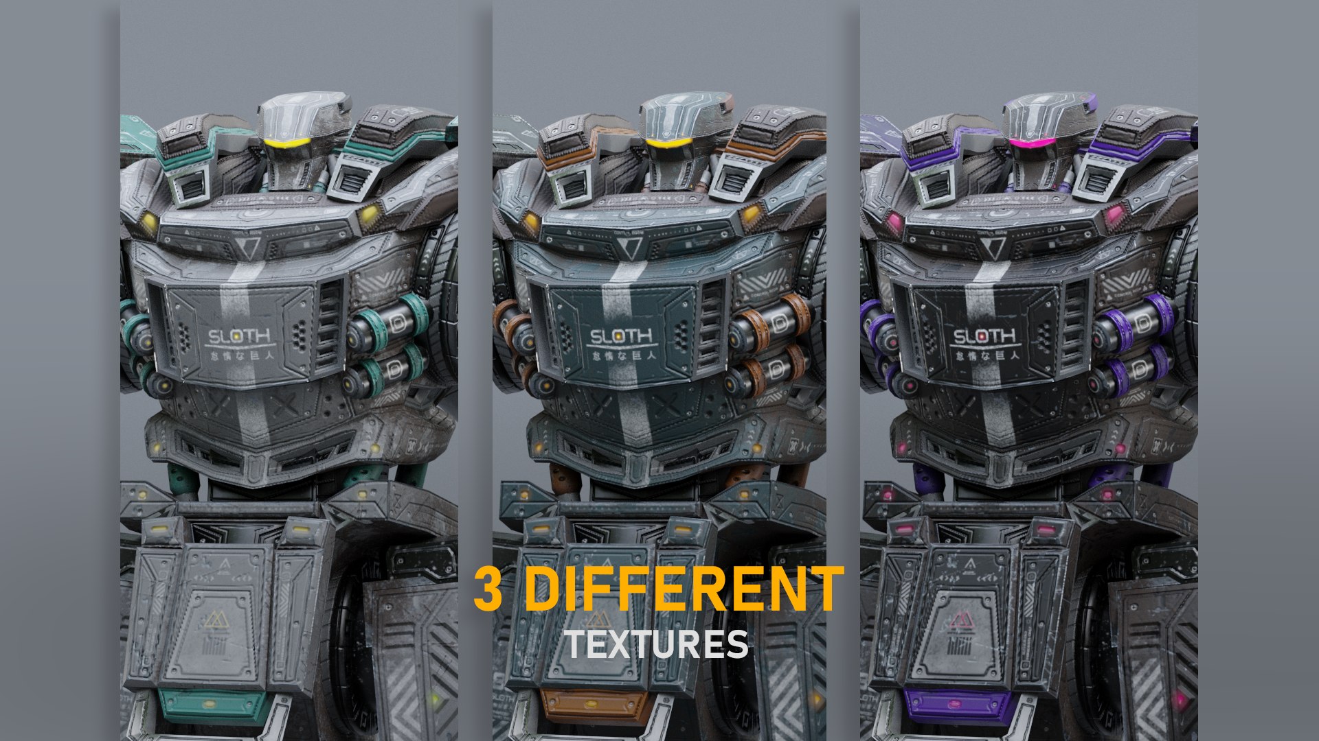 LOW POLY MECH - SLOTH - 7 DEADLY SINS MECHA SERIES Model - TurboSquid ...