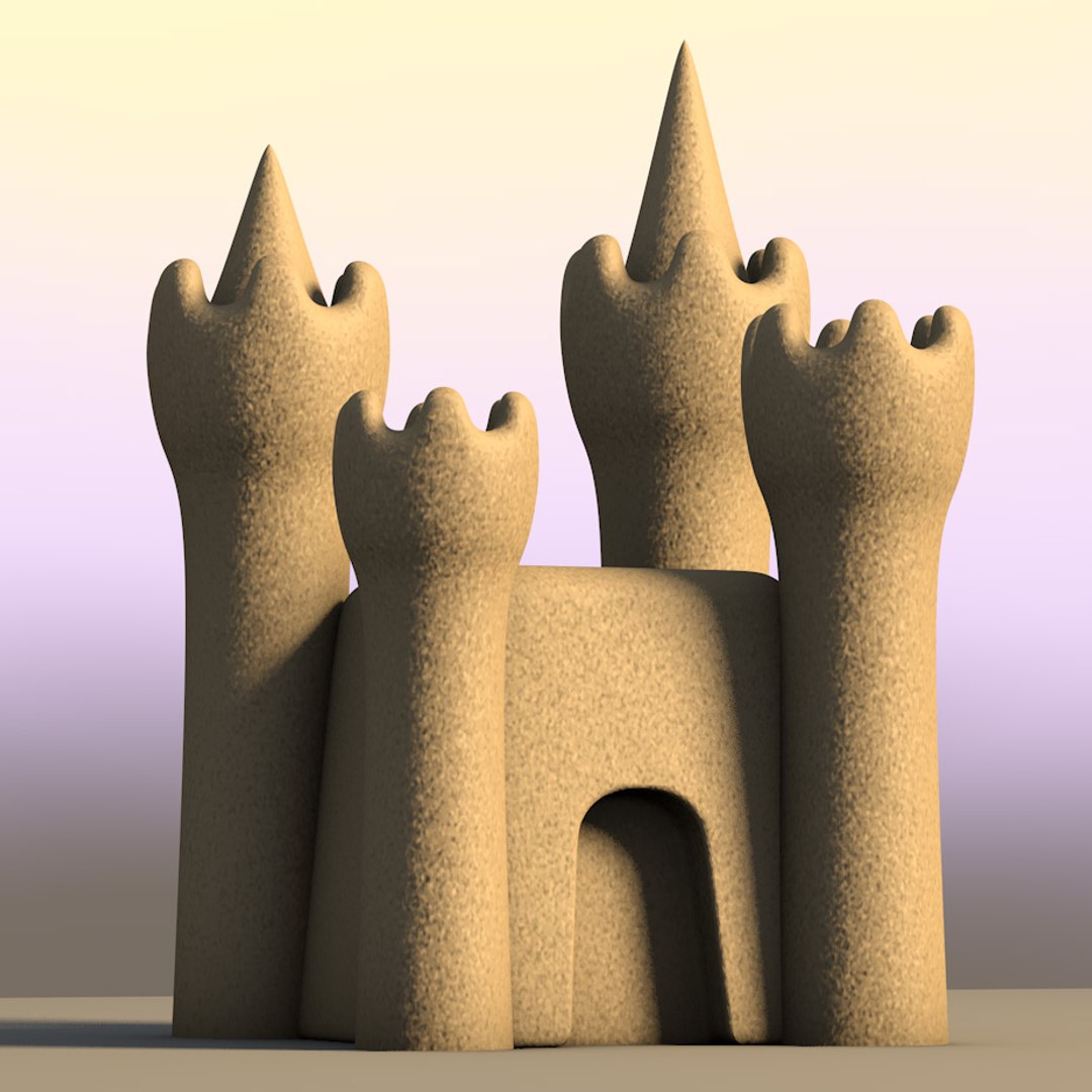 sandcastle sand 3d model