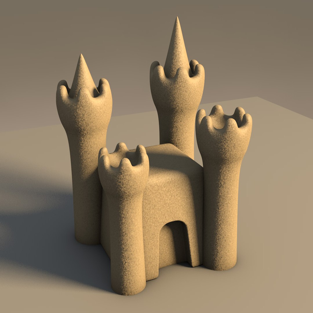 sandcastle sand 3d model