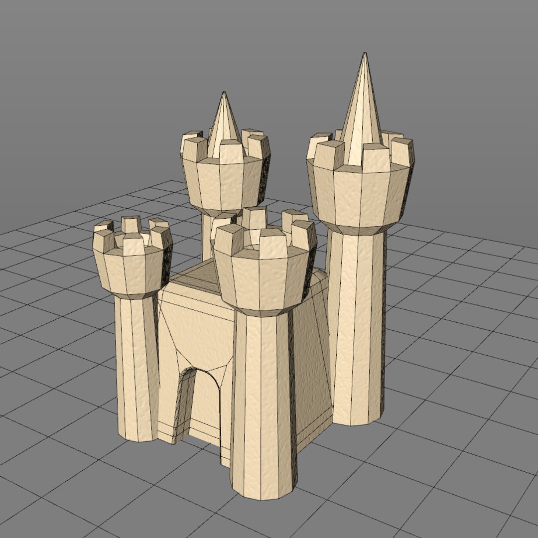 sandcastle sand 3d model