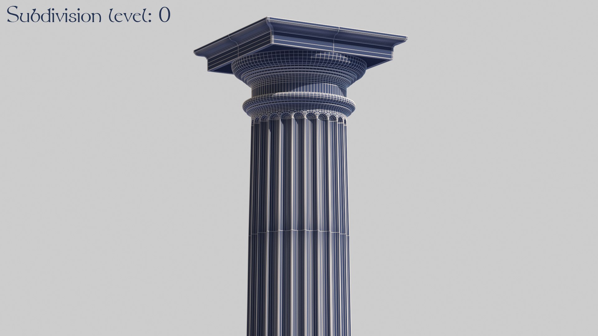 3D Classic Doric Column model - TurboSquid 1726162