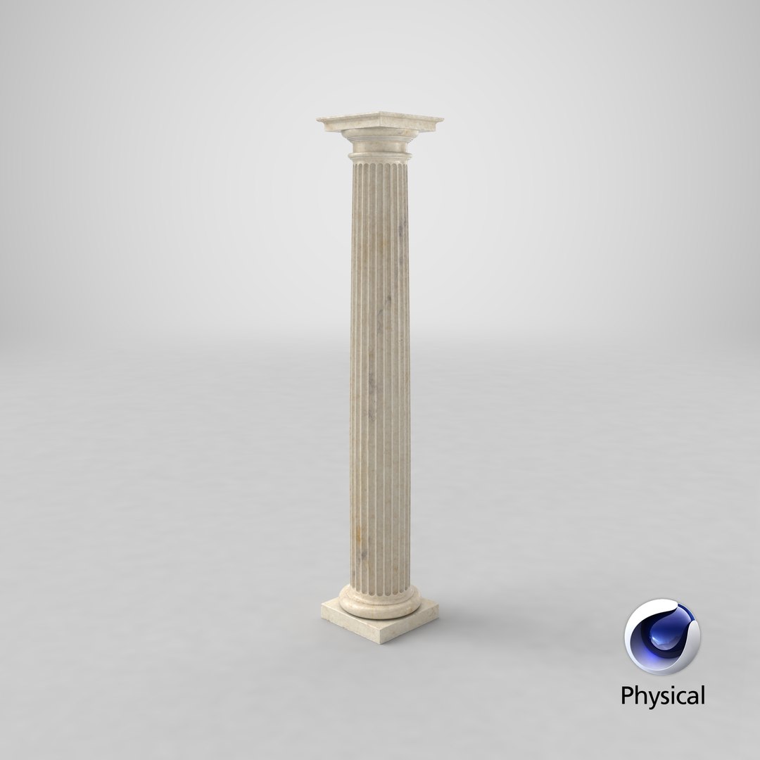 3D Classic Doric Column model - TurboSquid 1726162