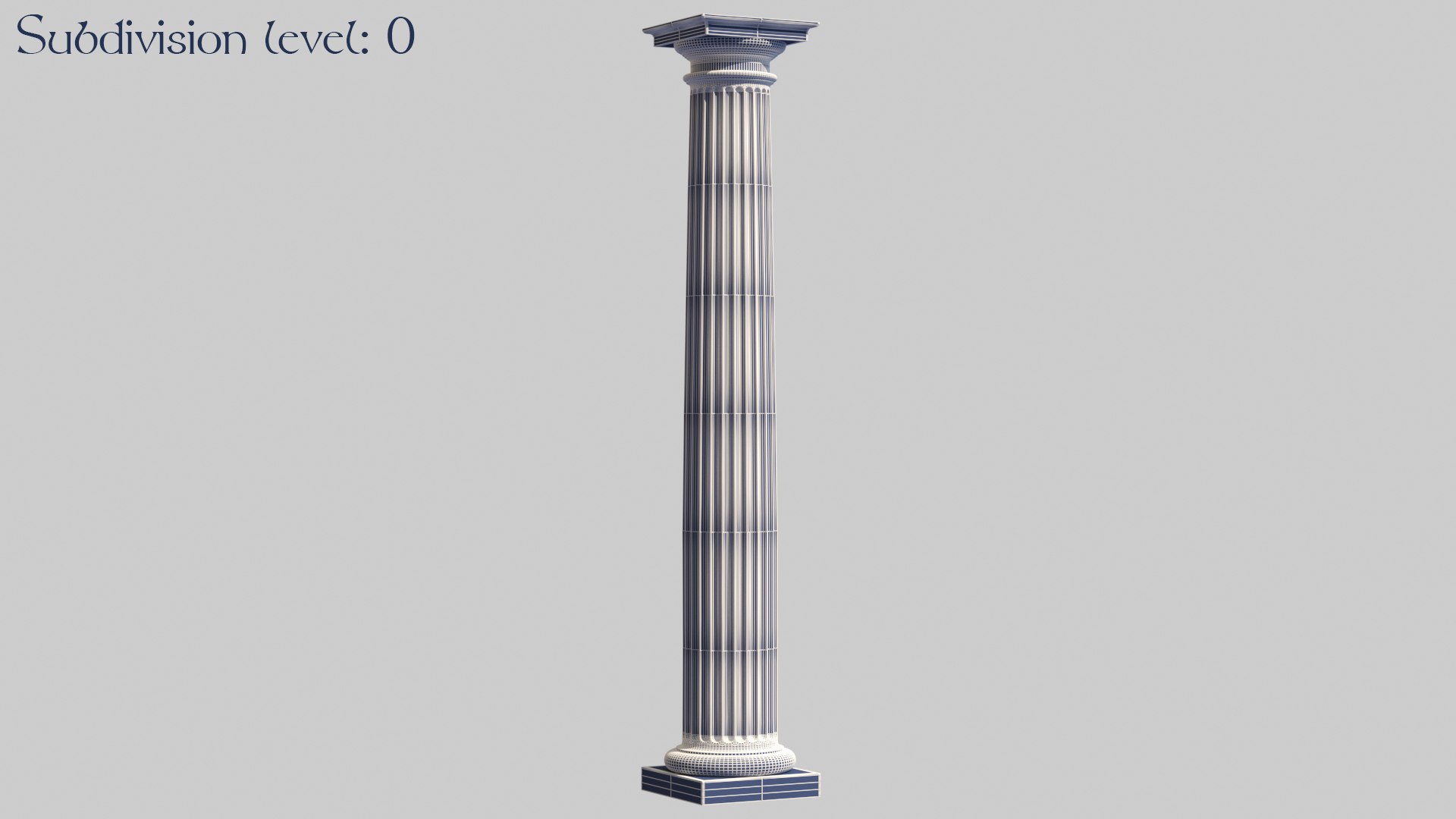 3D Classic Doric Column model - TurboSquid 1726162