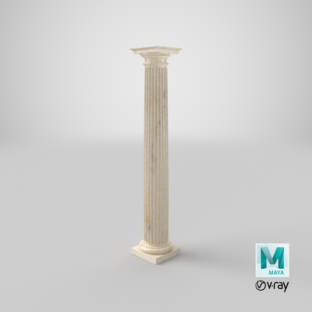 3D Classic Doric Column model - TurboSquid 1726162