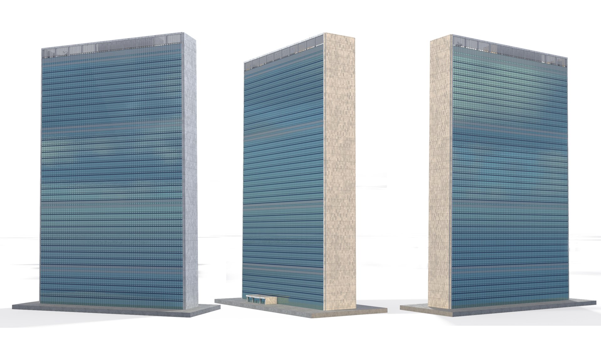 United Nations Secretariat Building Model - TurboSquid 2202972