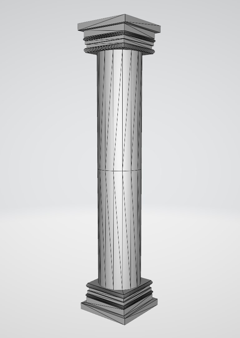 Set Pillars 3D - TurboSquid 1363599