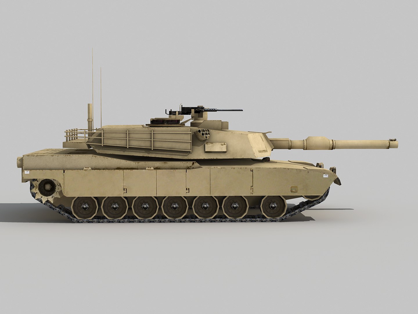 M1a1 Abrams Tank 3d Model